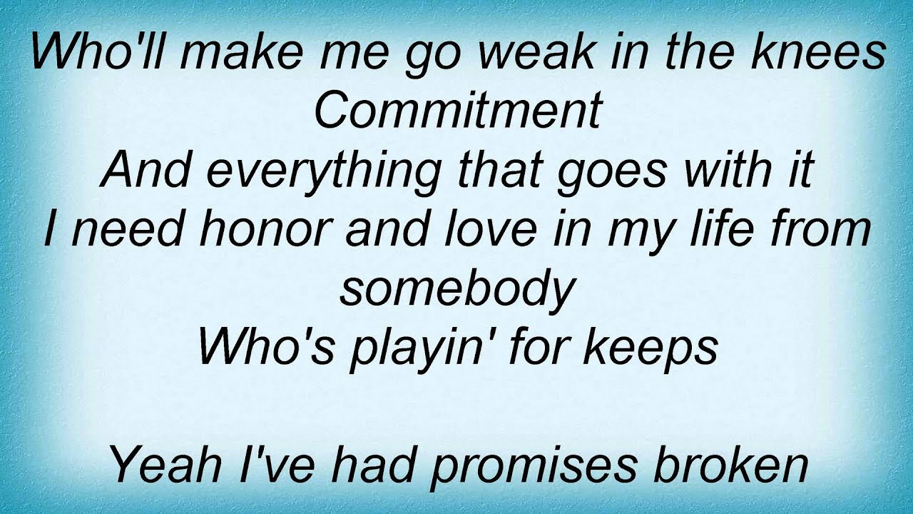 Leann Rimes - Commitment Lyrics - YouTube