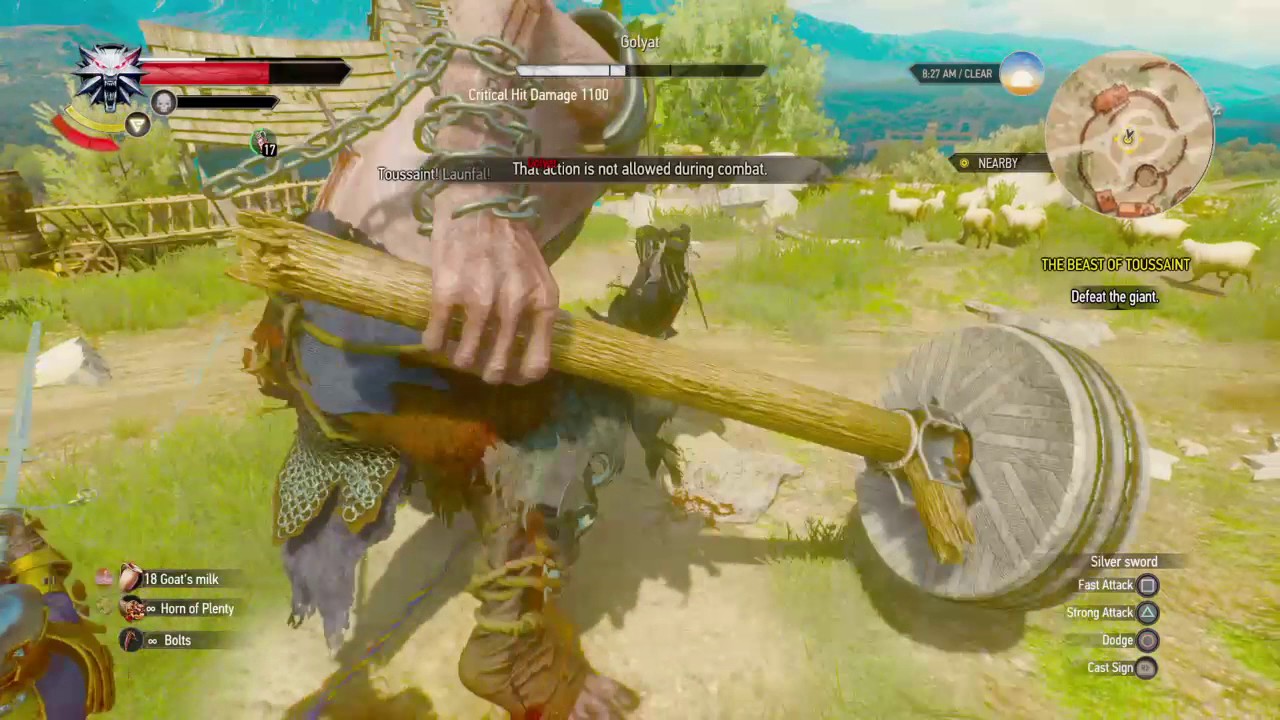 The Witcher 3: Blood and Wine introduction/Golyat - YouTube