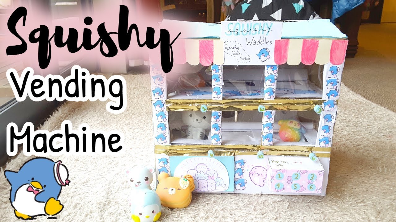 Squishy Vending Machine! Easy Homemade Squishy Vending Machine - YouTube