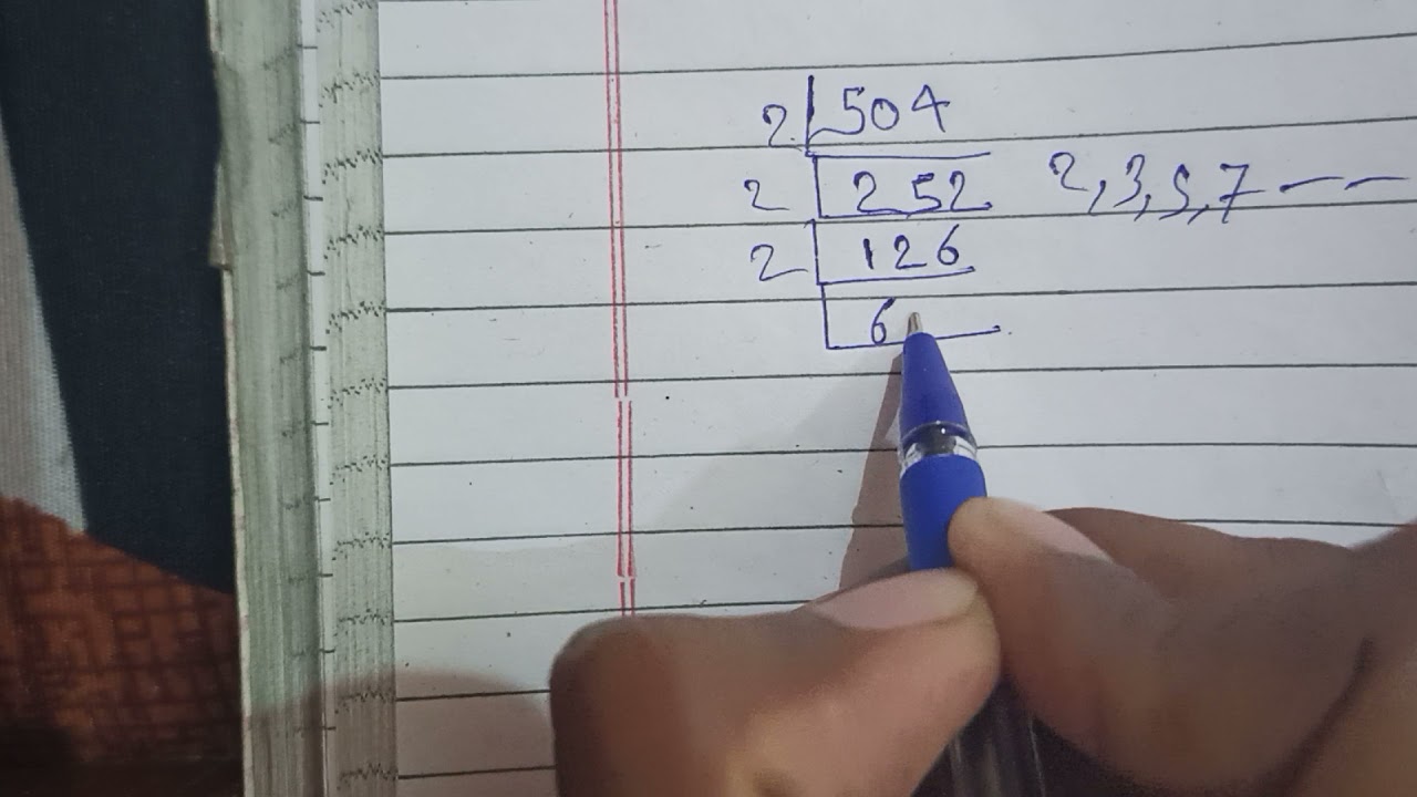 Prime Factors Of 504 YouTube Prime Factors Of 504 YouTube