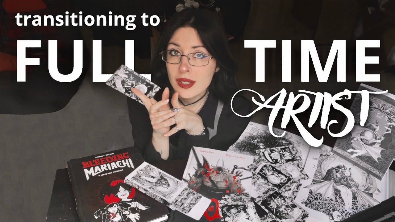How to transition to FULL TIME ARTIST🥀answering your questions🌹 - YouTube