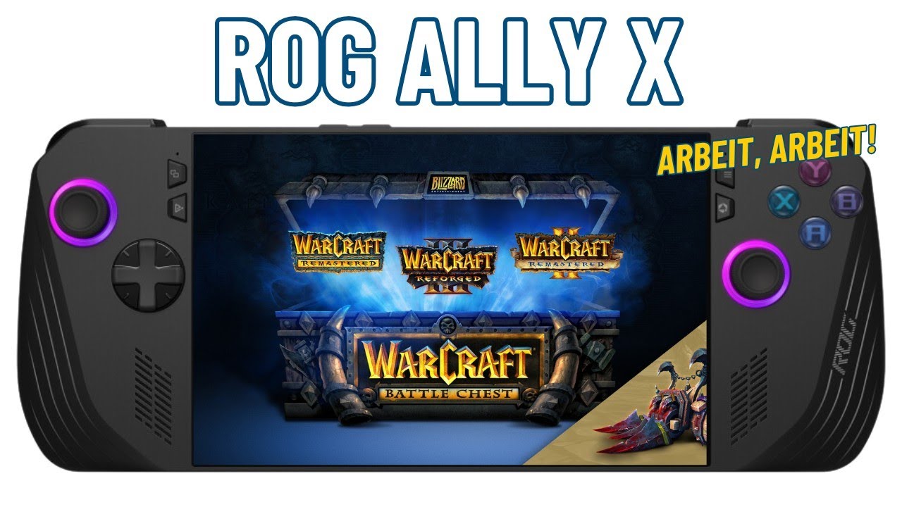 Warcraft Remastered Battle Chest auf dem ASUS ROG Ally X - YouTube