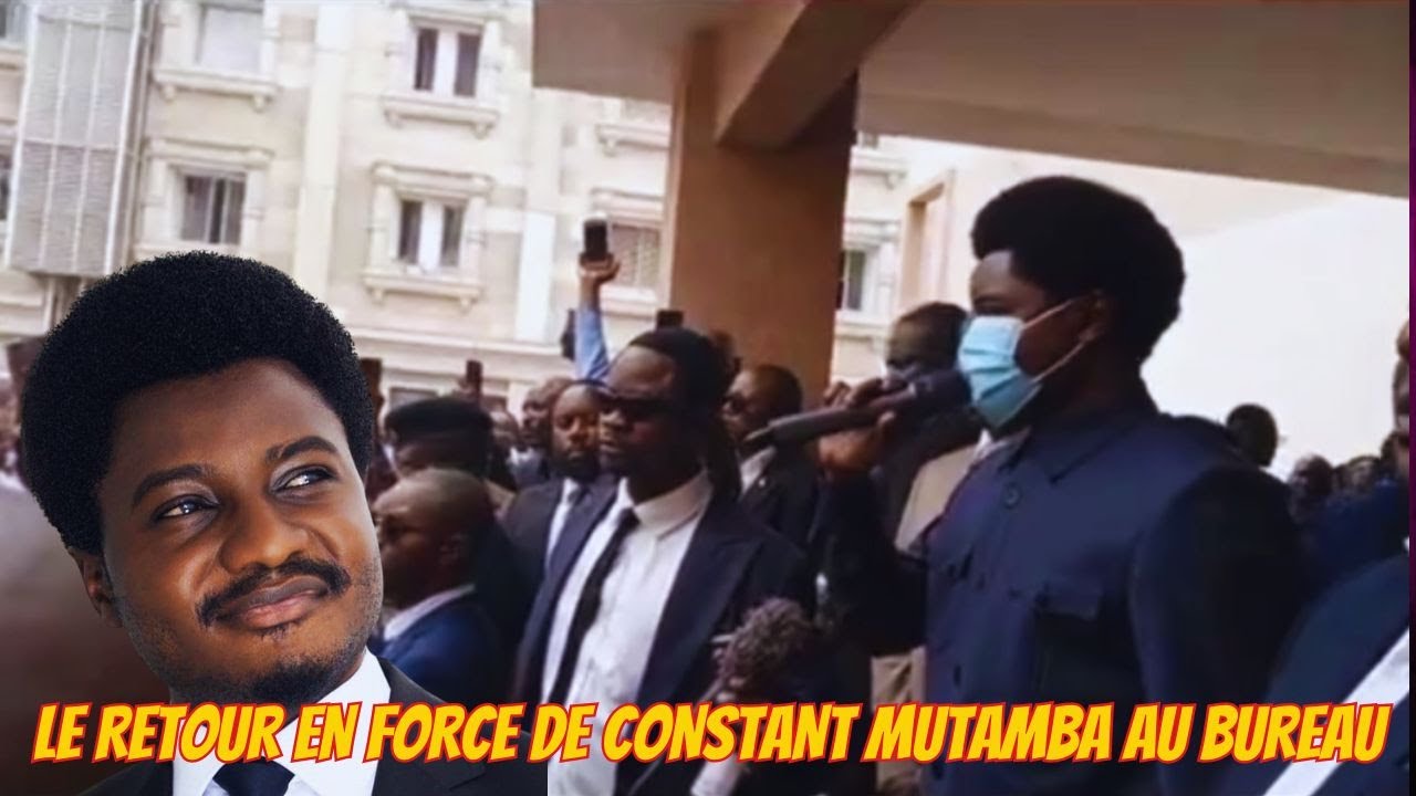 LE RETOUR EN FORCE DE CONSTANT MUTAMBA AU PALAIS DE JUSTICE APRES SON ...