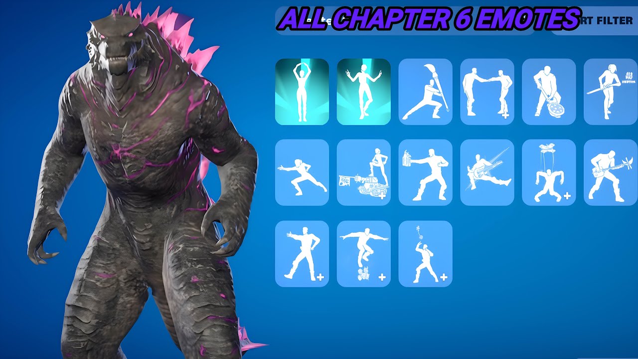 All Chapter 6 Dances & Emotes in Fortnite - YouTube
