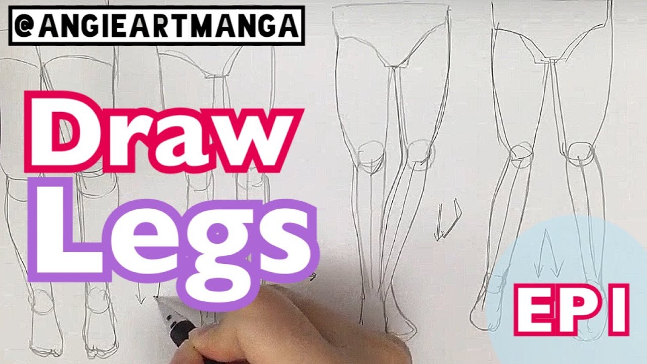 How to draw legs and feet 小腿畫法 如何畫腿 - YouTube
