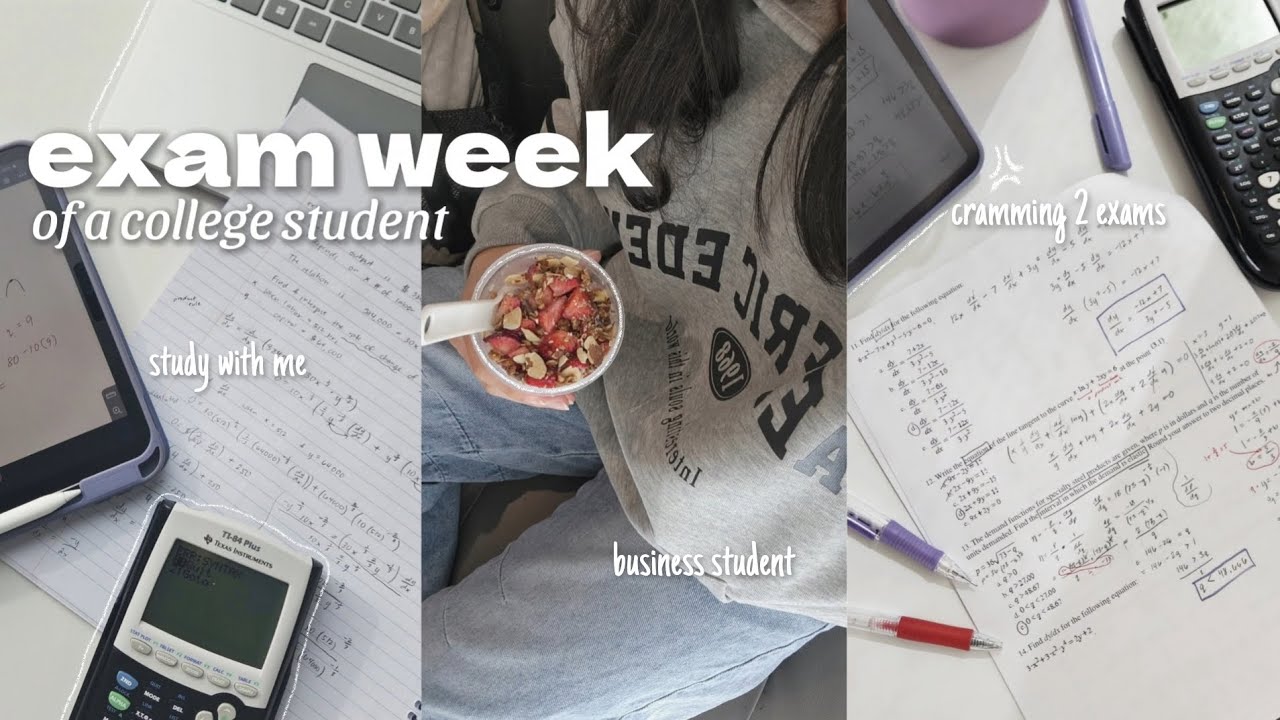 STUDY VLOG 🎧 locked in, lots of timelapse, & cramming 2 exams ft ...