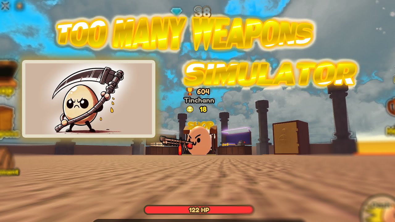 Roblox Too Many Weapons : ความลำบากของน้องไข่ไร้คู่ - YouTube