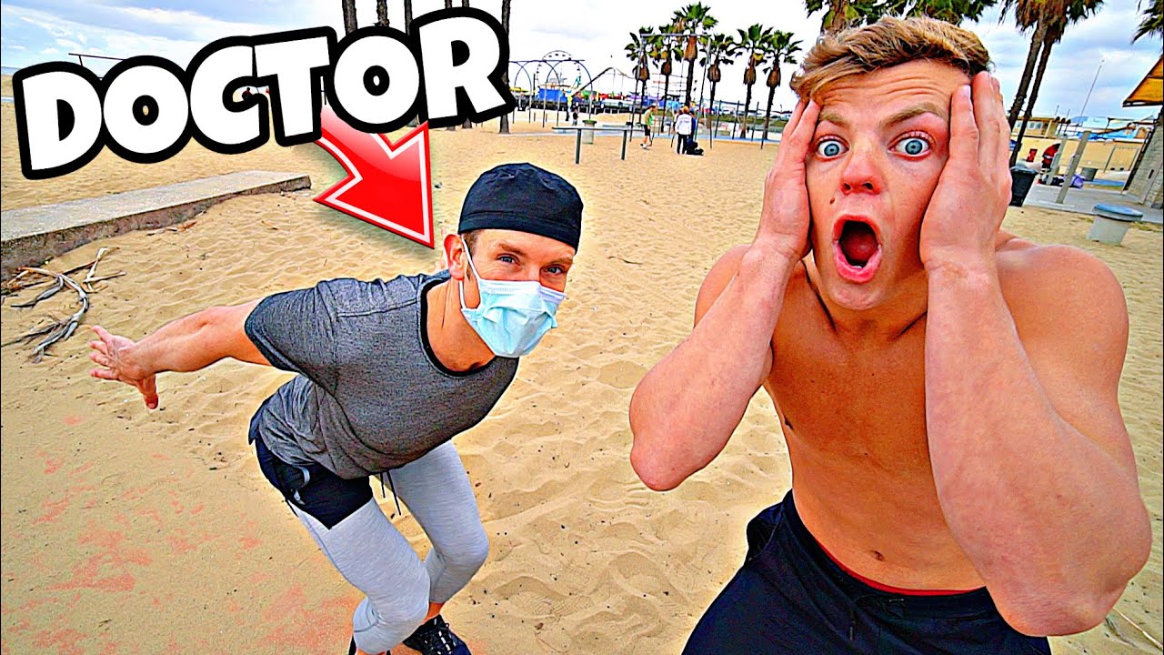 TEACHING MY DOCTOR A BACKFLIP! *CRAZY* - YouTube