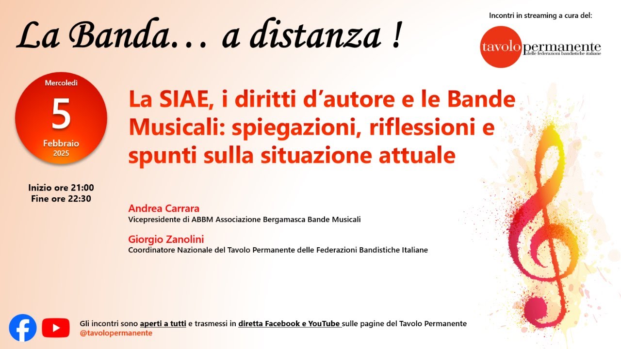 La SIAE, i diritti d'autore e le Bande Musicali: spiegazioni ...