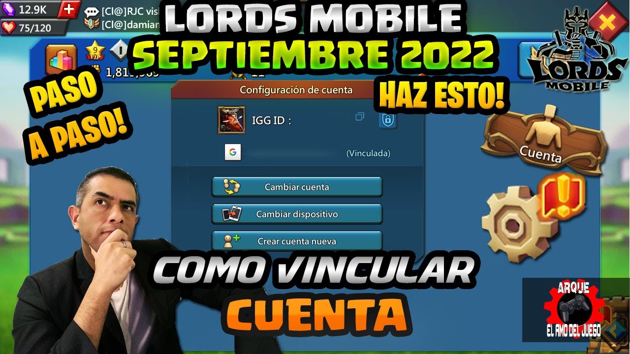 VINCULAR CUENTA LORDS MOBILE 2022 ⚠️ ‼️ - YouTube