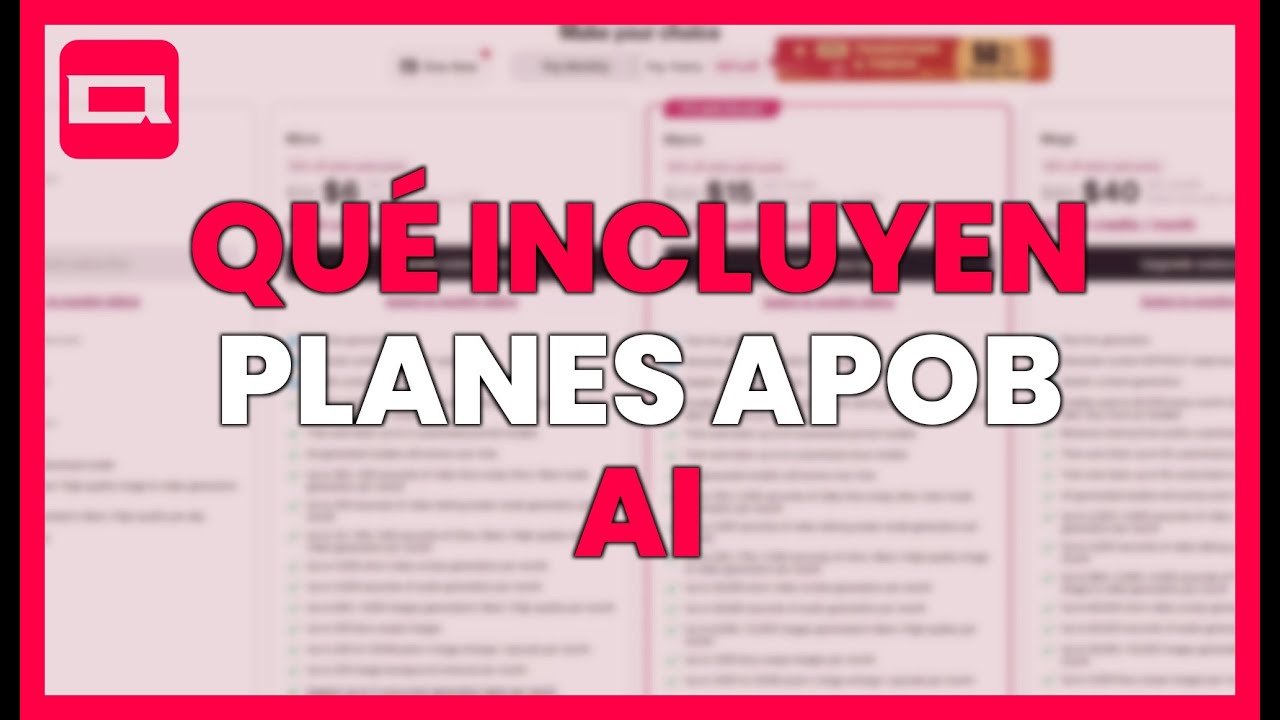 ¿Qué INCLUYEN los PLANES de APOB AI? - YouTube