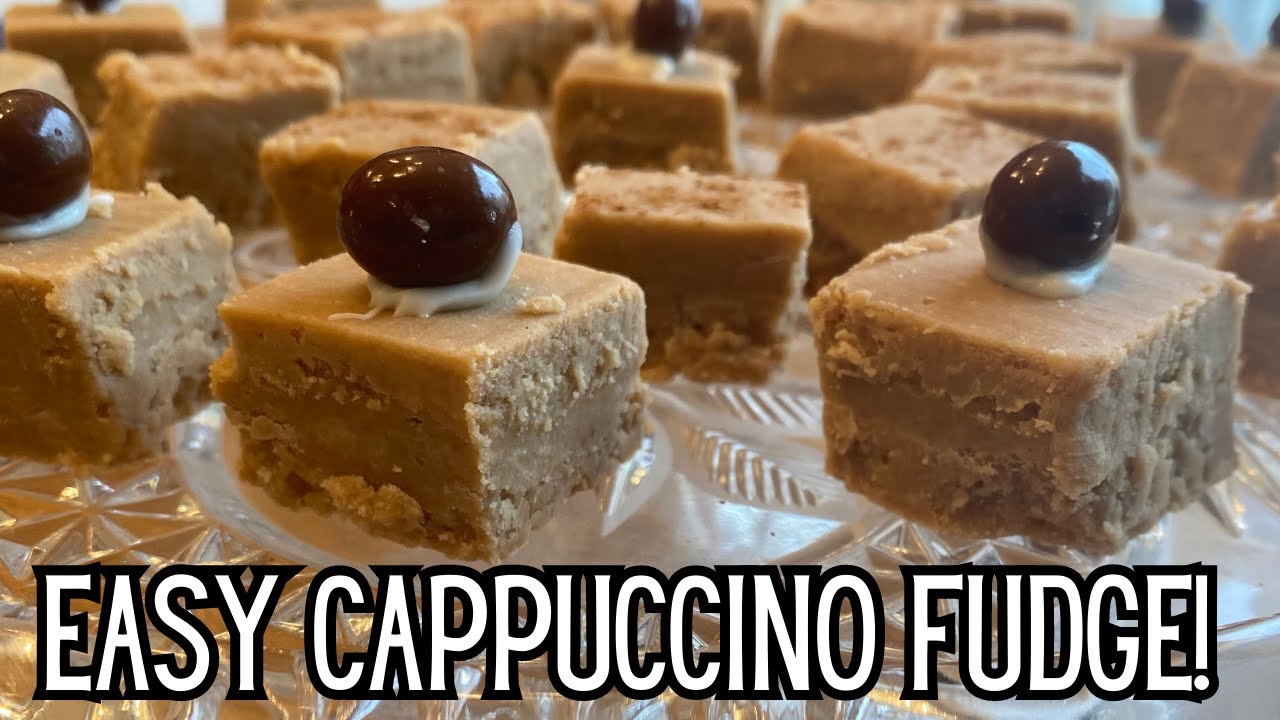 SIMPLE CAPPUCCINO FUDGE RECIPE! EASY COFFEE FUDGE DESSERT! - YouTube