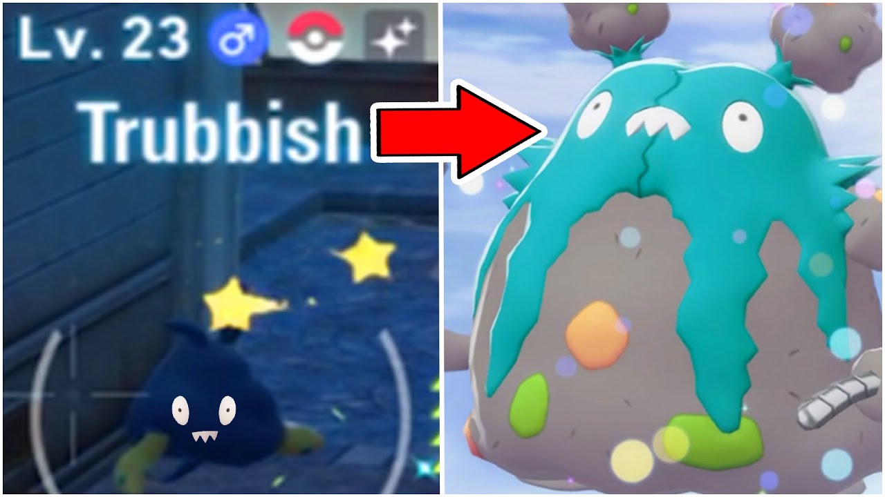 Shiny Trubbish and Garbodor Pokemon Legends ZA Shiny Hunting Full Odds ...