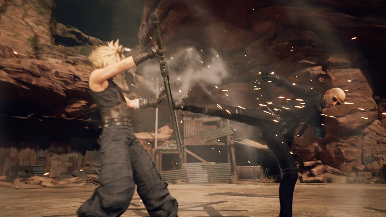 Final Fantasy 7 Remake Rude BOSS FIGHT w/3 ATB BARS REFOCUS - YouTube