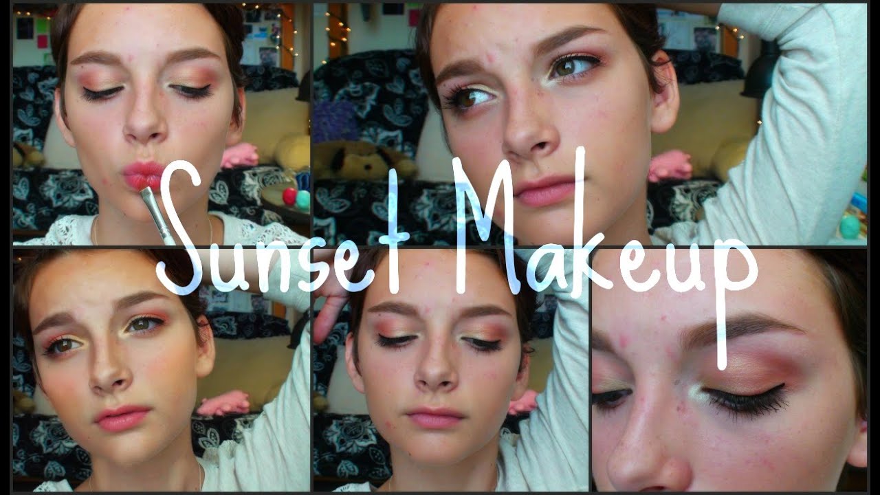 Summer Sunset Makeup Tutorial - YouTube