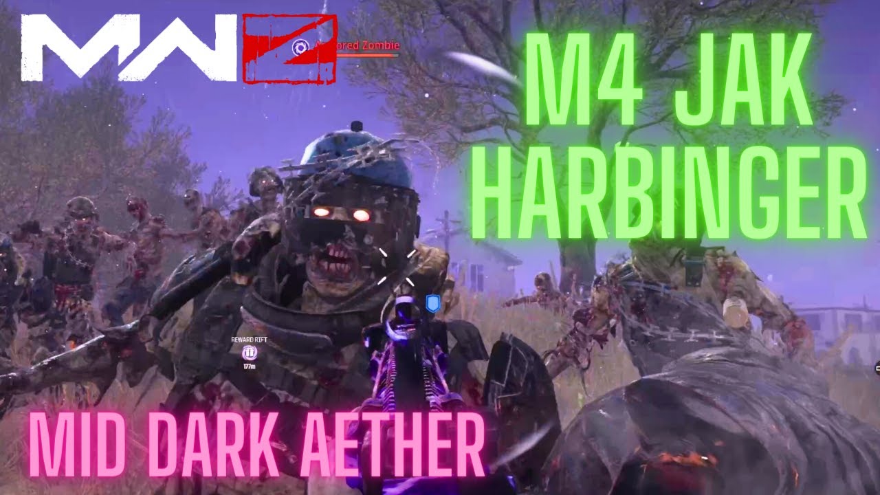 MWZ ZOMBIES GAMEPLAY M4 JAK HARBINGER - YouTube