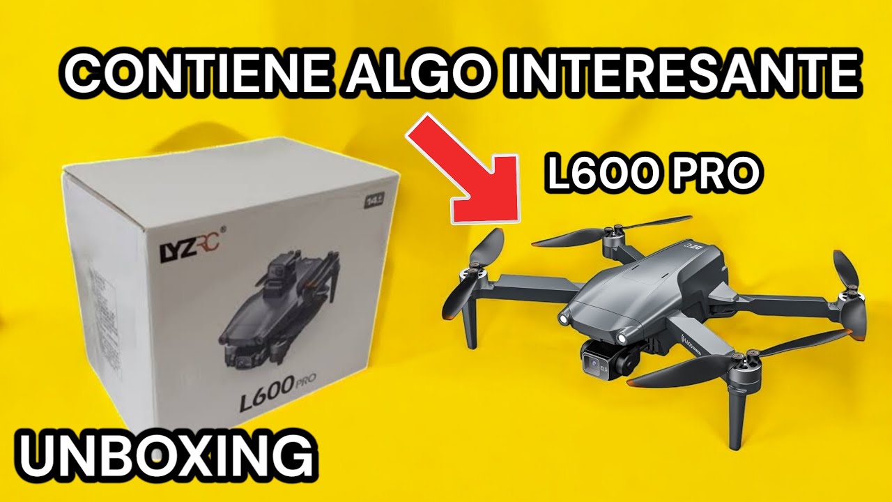 DRONE L600 PRO UNBOXING - YouTube