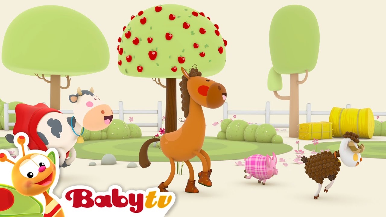 Αστεία ζώα φάρμας 🐴 🐷🐔 | Παιδικά τραγούδια και παιδικά τραγούδια 🎵 ...