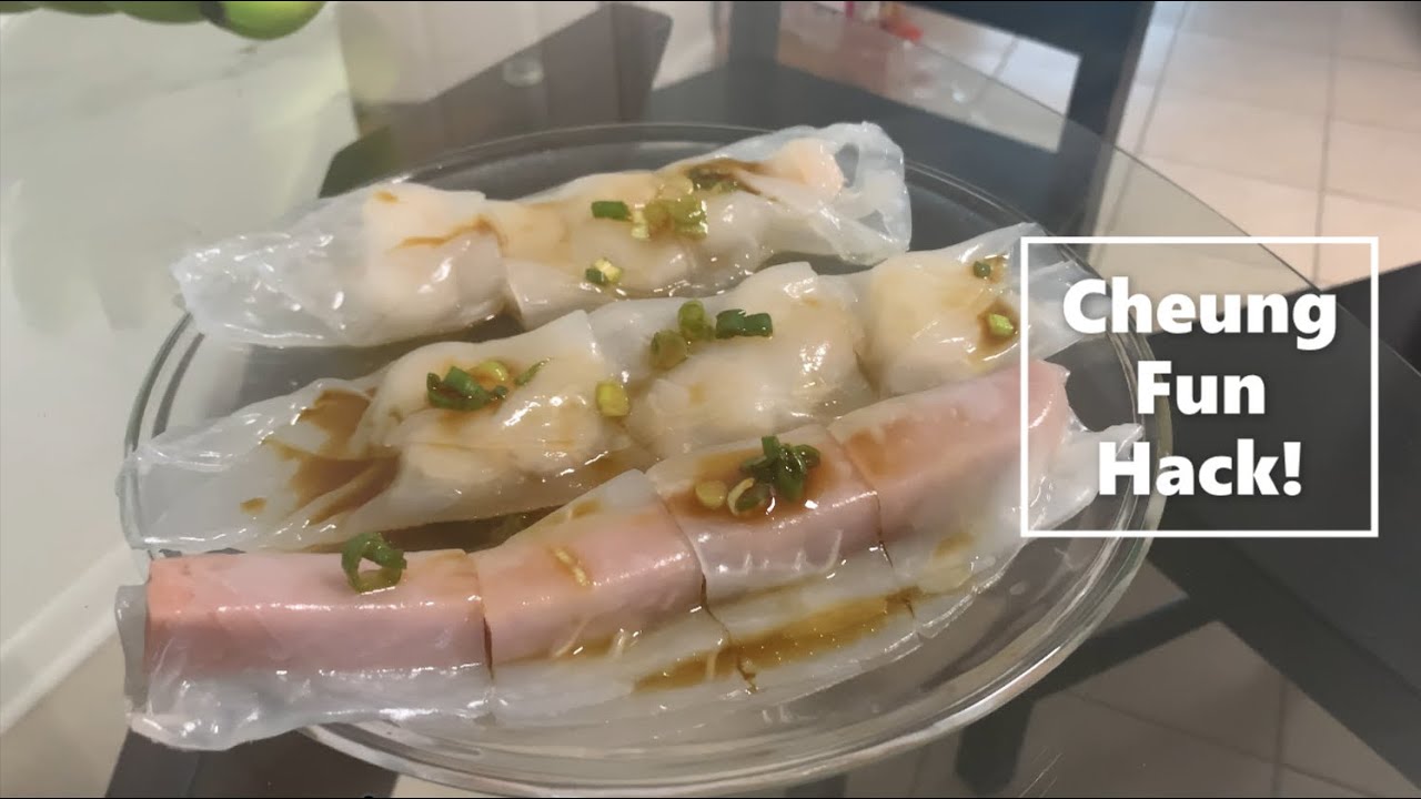 Cheung Fun (Rice Noodle Roll) Hack with Vietnamese Rice Paper 用越南米纸卷做广东 ...