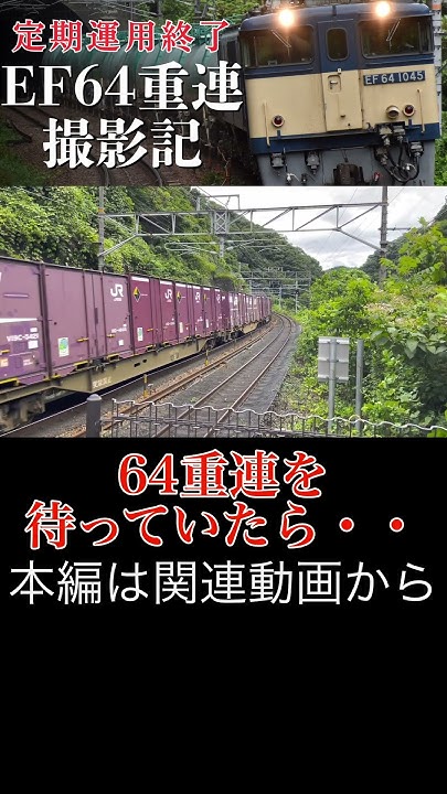 【山男】定期運用を退いた“EF64重連”撮影記#ef64重連 #切り抜き - YouTube