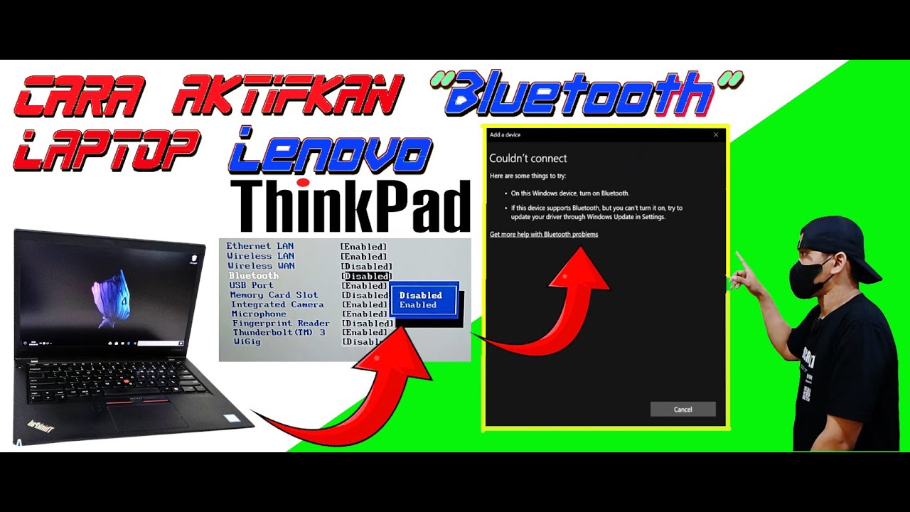 CARA AKTIFKAN [Enable] BLUETOOTH LENOVO THINKPAD [Work 100%] - YouTube