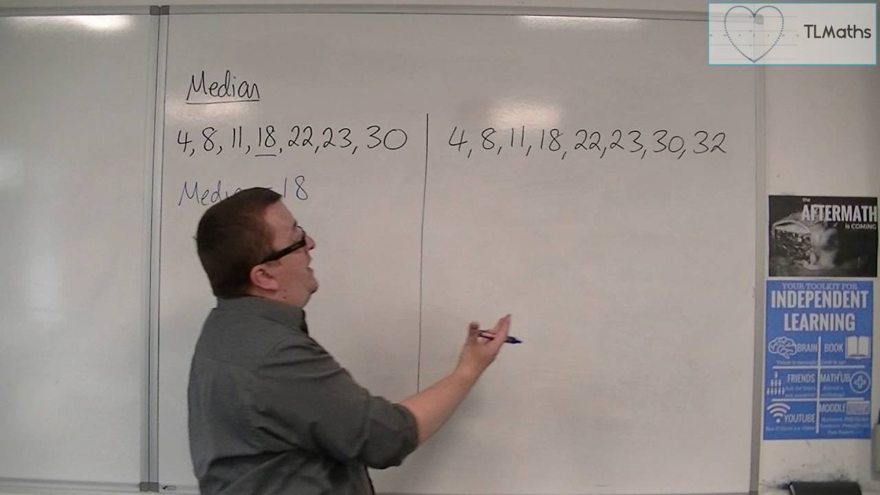 Core Maths - The Median / 50th Percentile - YouTube