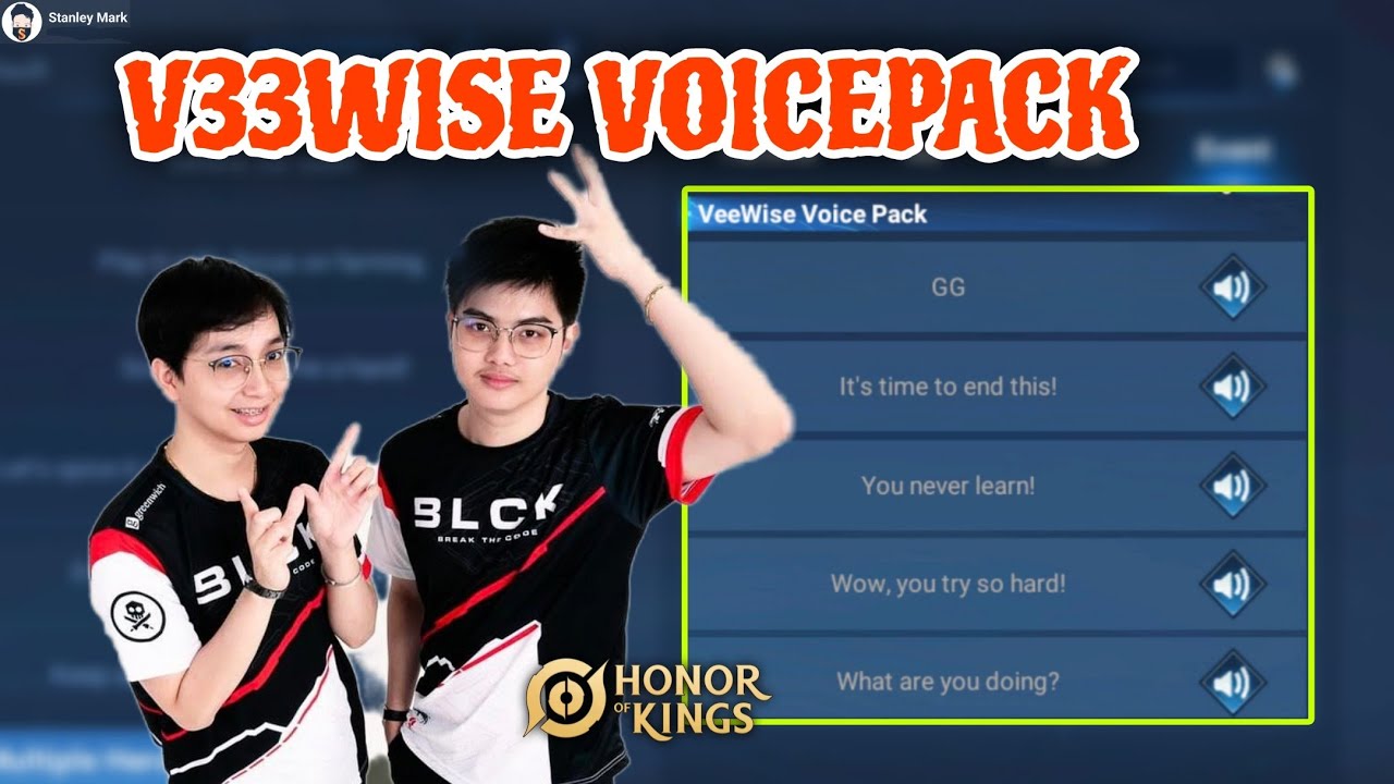 VeeWise Voice Pack In Honor Of Kings... - YouTube