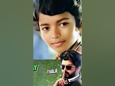 Now and Then Vijay Thalapathy childhood photos evolution⚠️ #shorts #vijay #terry - YouTube