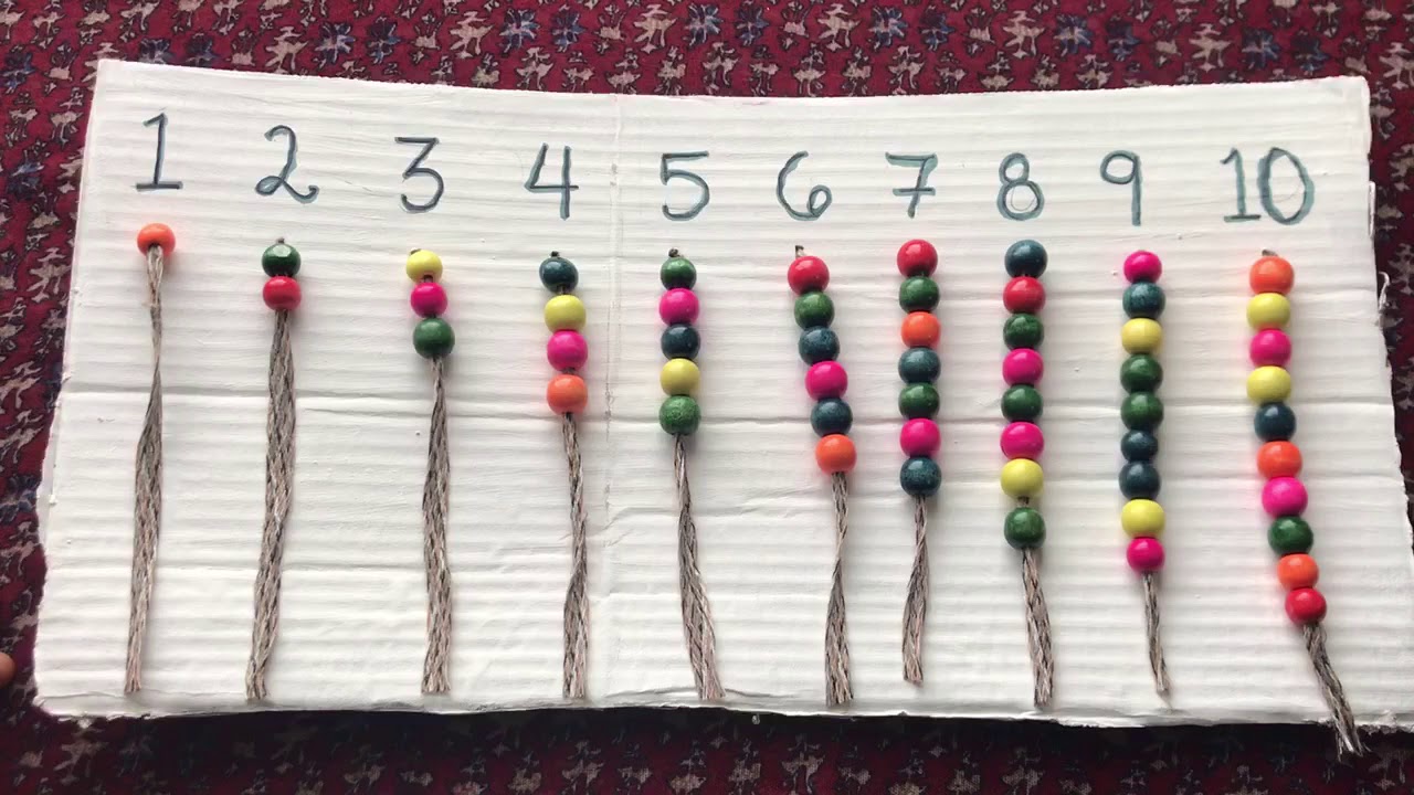 Counting with beads - YouTube