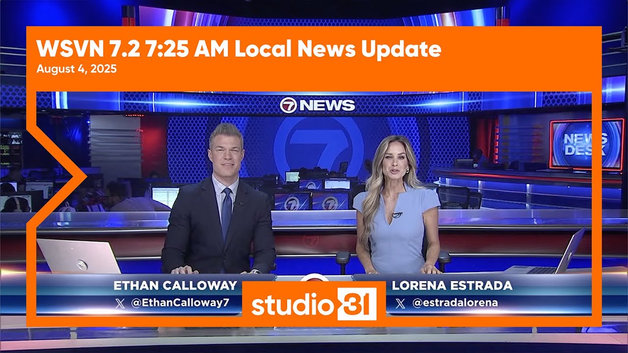 WSVN 7.2 7:25 AM Local News Update (During Good Morning America), 8/4/2025 - YouTube