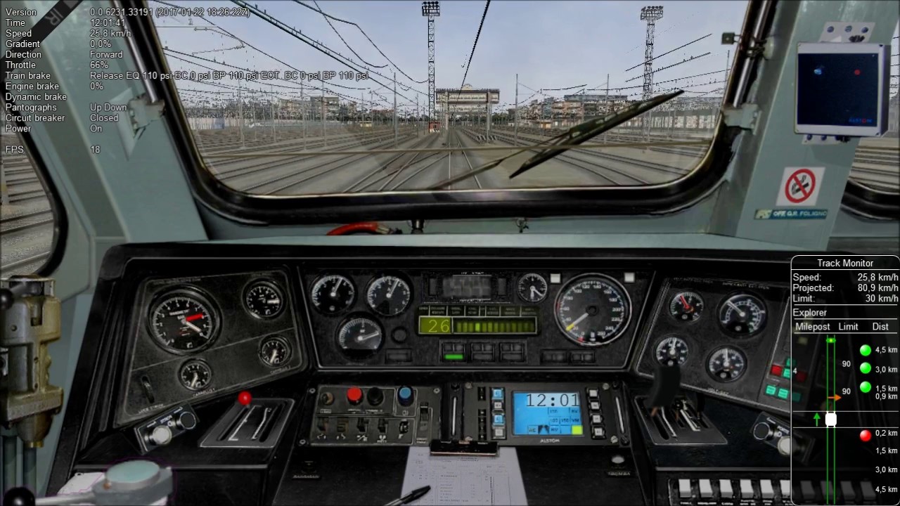 Open Rails: automatic track sound on switches - YouTube