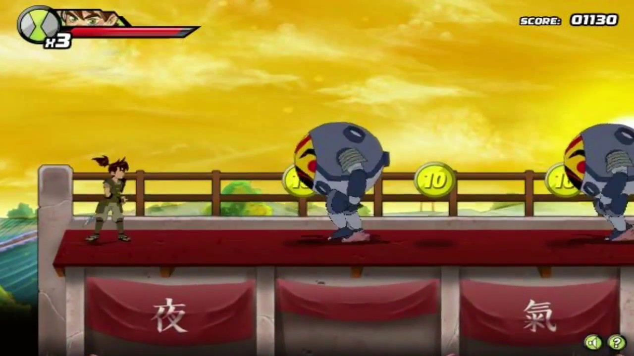 Ben 10 Sumo Slammer Samurai Gameplay - YouTube