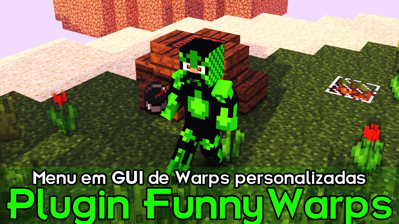Minecraft Plugin Tutorial FunnyWarps - MENU EM GUI DE WARP ...