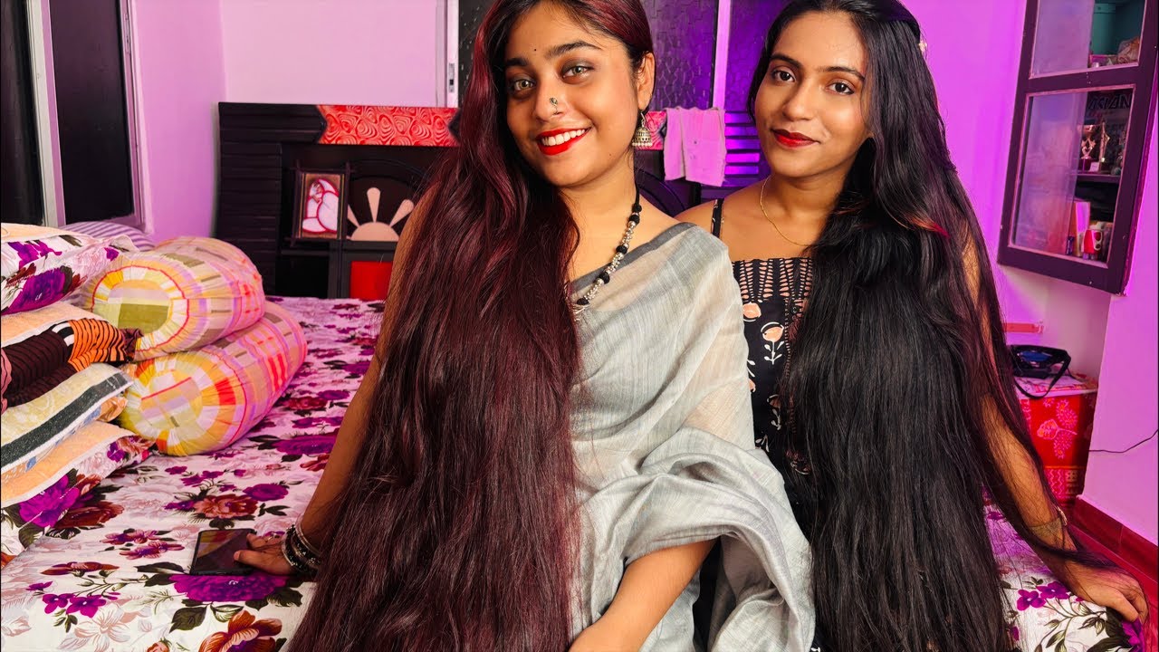 After a long time Bengali Hairplay is live ( Rapunzel Anushree and Prioshi) - YouTube