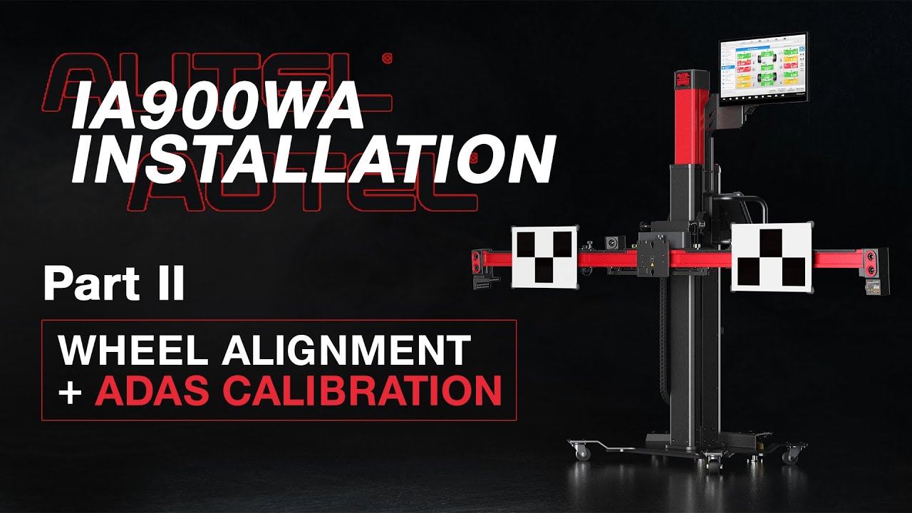 How To Set Up Autel MaxiSYS IA900WA Wheel Alignment + ADAS Calibration ...