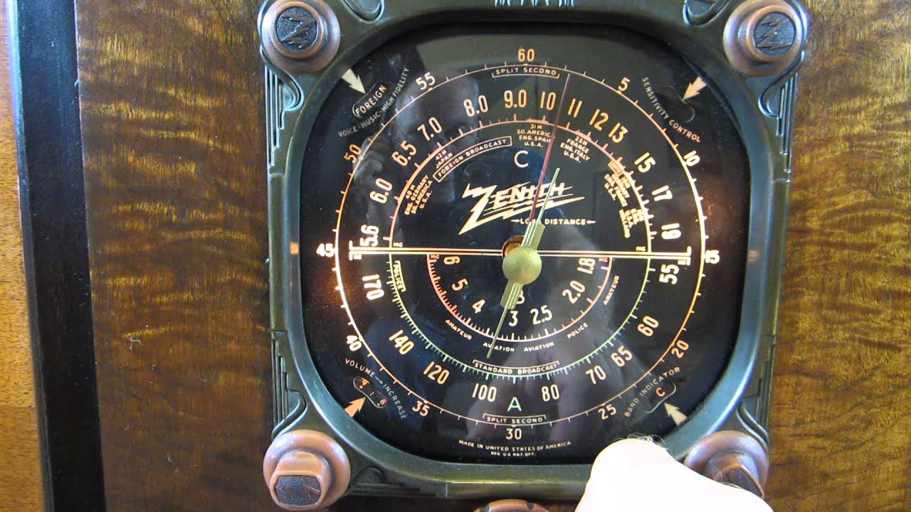 Anderson Classic Radios Zenith 6S152 demo - YouTube