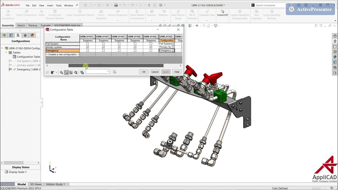 Configuration Tables | SOLIDWORKS 2022 - YouTube
