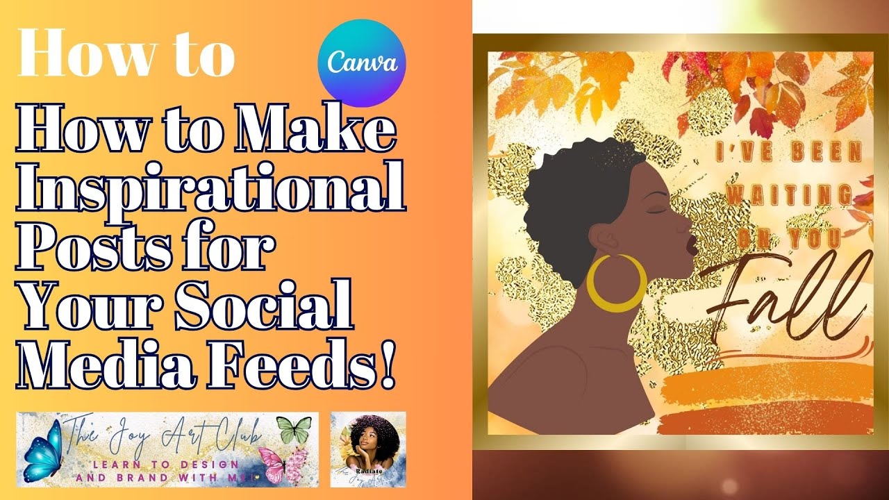 Canva Tutorial -How to make inspirational social media posts with Canva ...