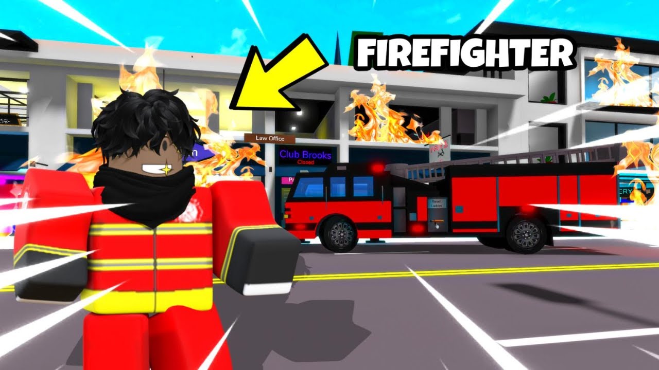 I Became a FIRE FIGHTER in Brookhaven RP! - YouTube