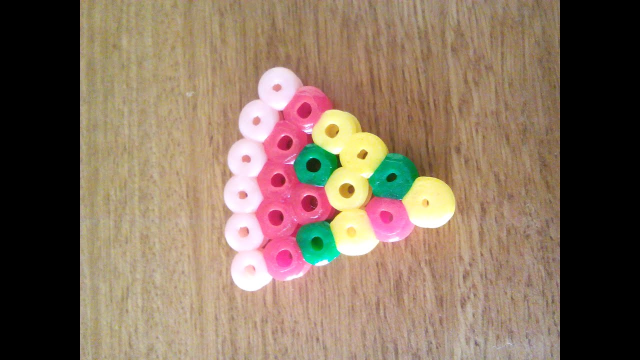Tutorial de un trozo de pizza con Hama Beads - YouTube