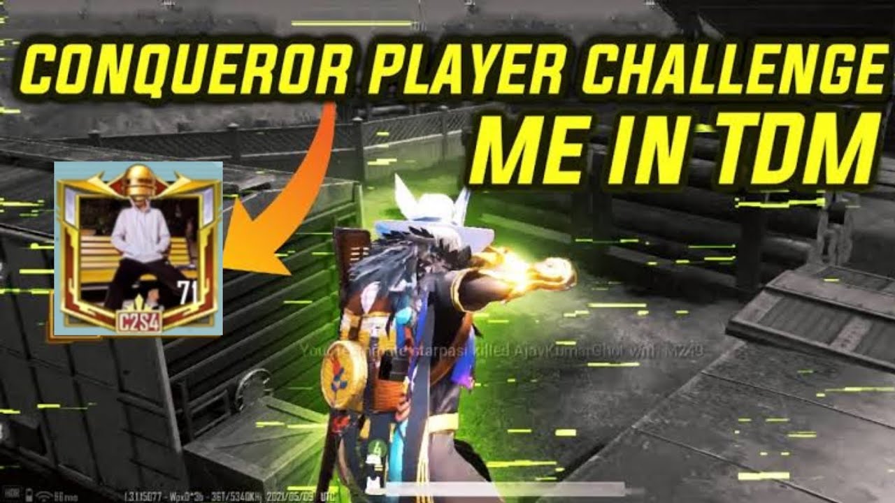 Conqueror Pro Player challenge me with Akm 1v1😎💪 - YouTube