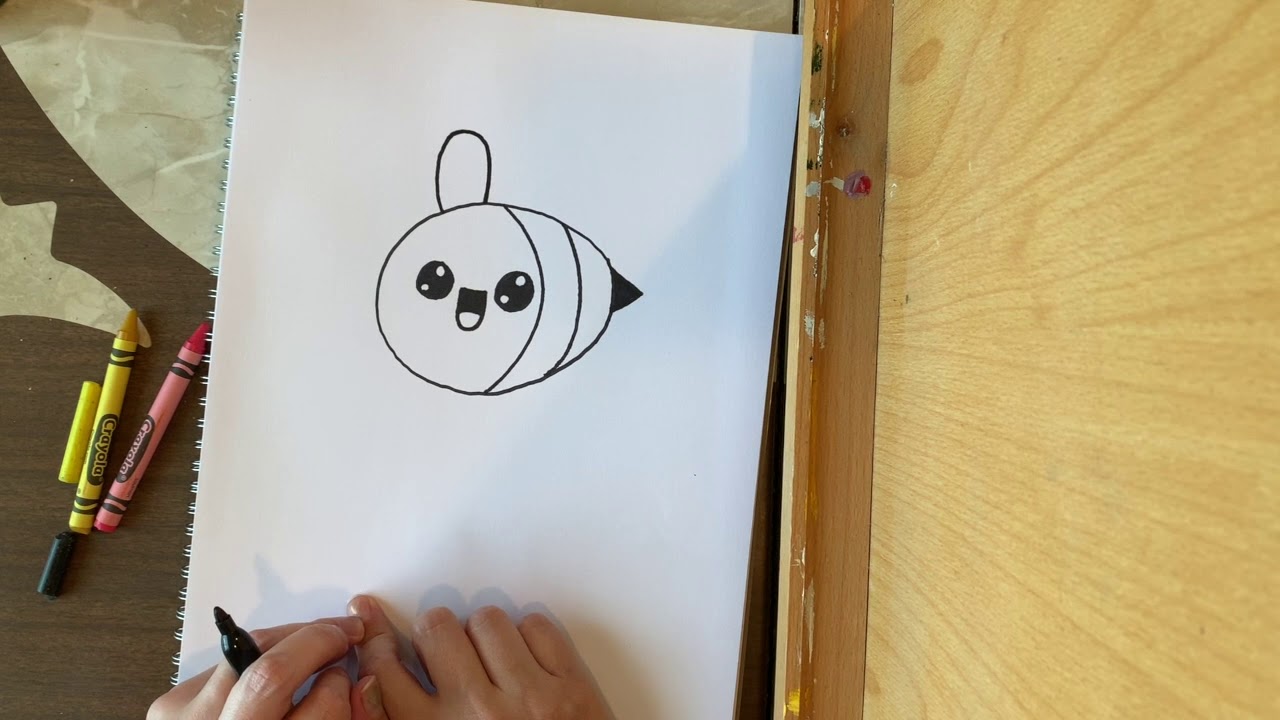 Mrs. Southern Bumble Bee Directed Drawing - YouTube