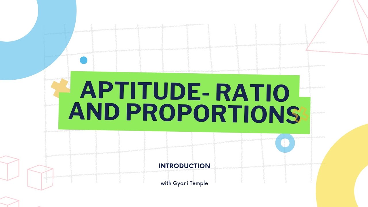 Ratio and Proportions ( Introduction Part-8 ) - YouTube