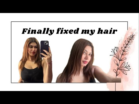 Finally fixed my hair 🧿 - YouTube