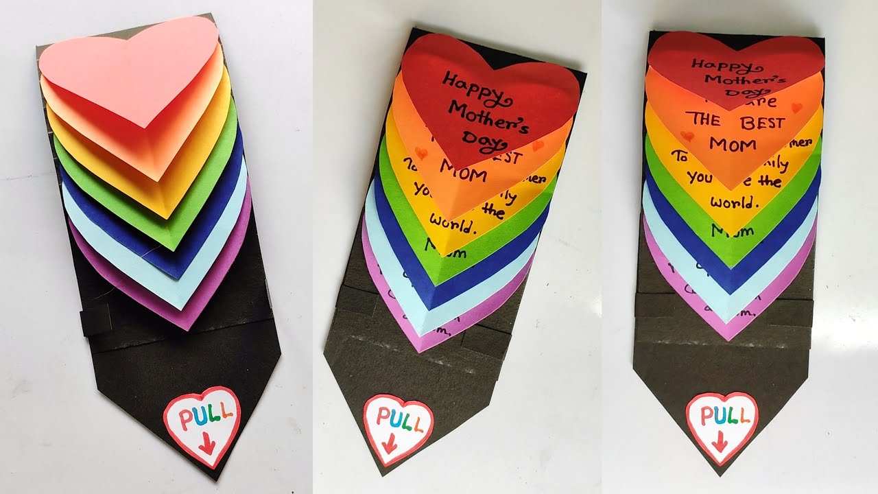 DIY waterfall card making easy | Last Minutes beautiful card idea ...