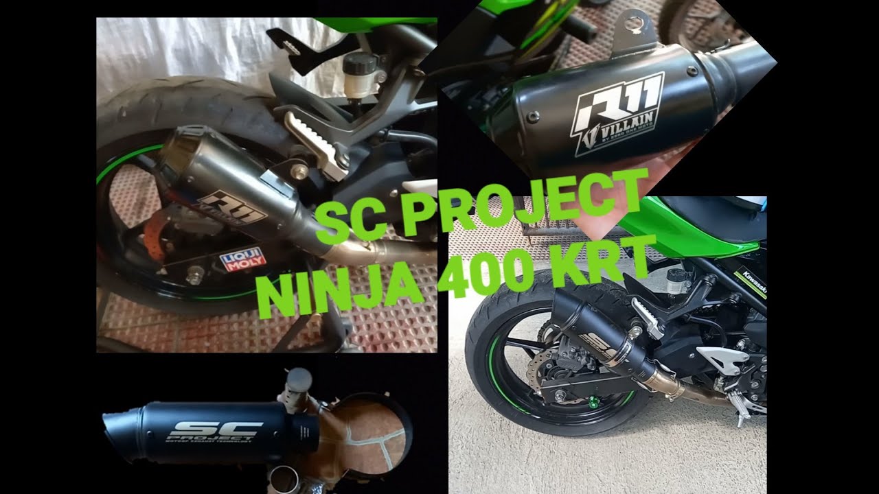 SC Project pipe/Install/sounds r11/Ninja 400 KRT - YouTube