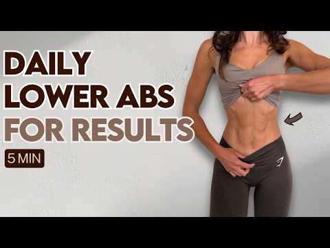 5 Min Lower Abs Workout with Lilly Sabri