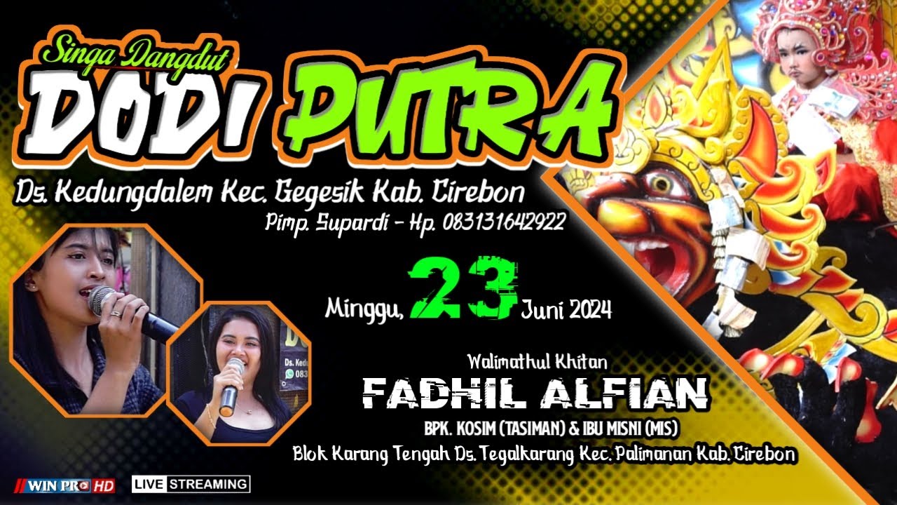 DODI PUTRA | LIVE STREAMING | TEGALKARANG-PALIMANAN | MINGGU, 23 JUNI 2024 - YouTube