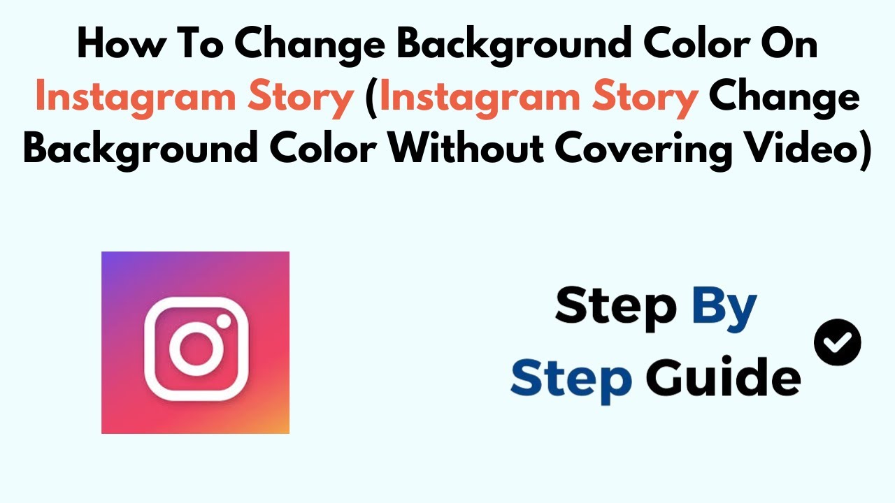 Change Background Color On Instagram Story (Instagram Story Change ...