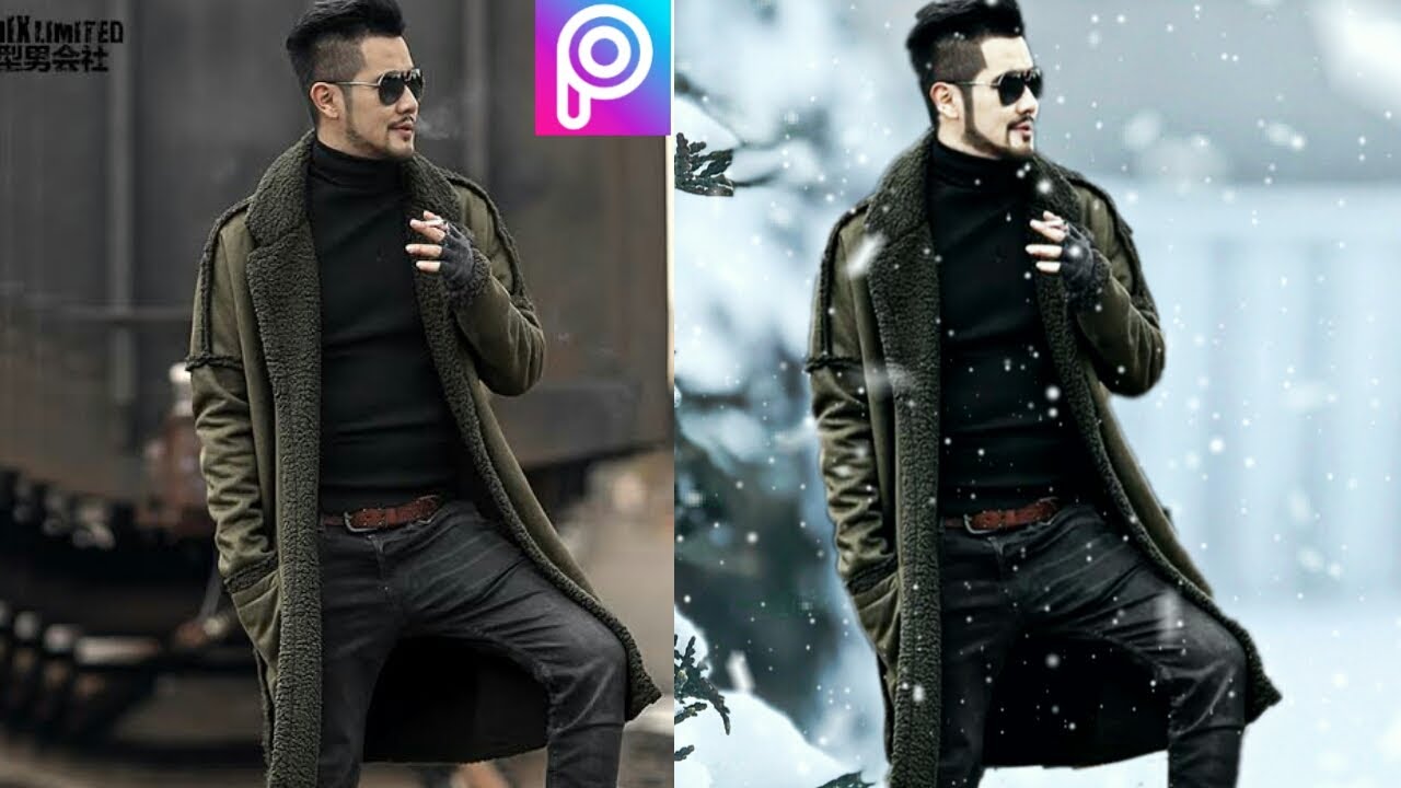 Picsart Winter Editing Tutorial || Picsart Snow Effect Tutorial || How ...